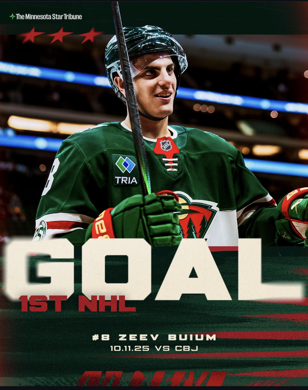 Congrats to client Zeev Buium on scoring his first NHL goal against ...